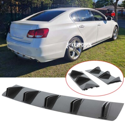 Carbon Fin Rear Diffuser Bumper Spoiler For Lexus GS200t GS300 GS350 ...