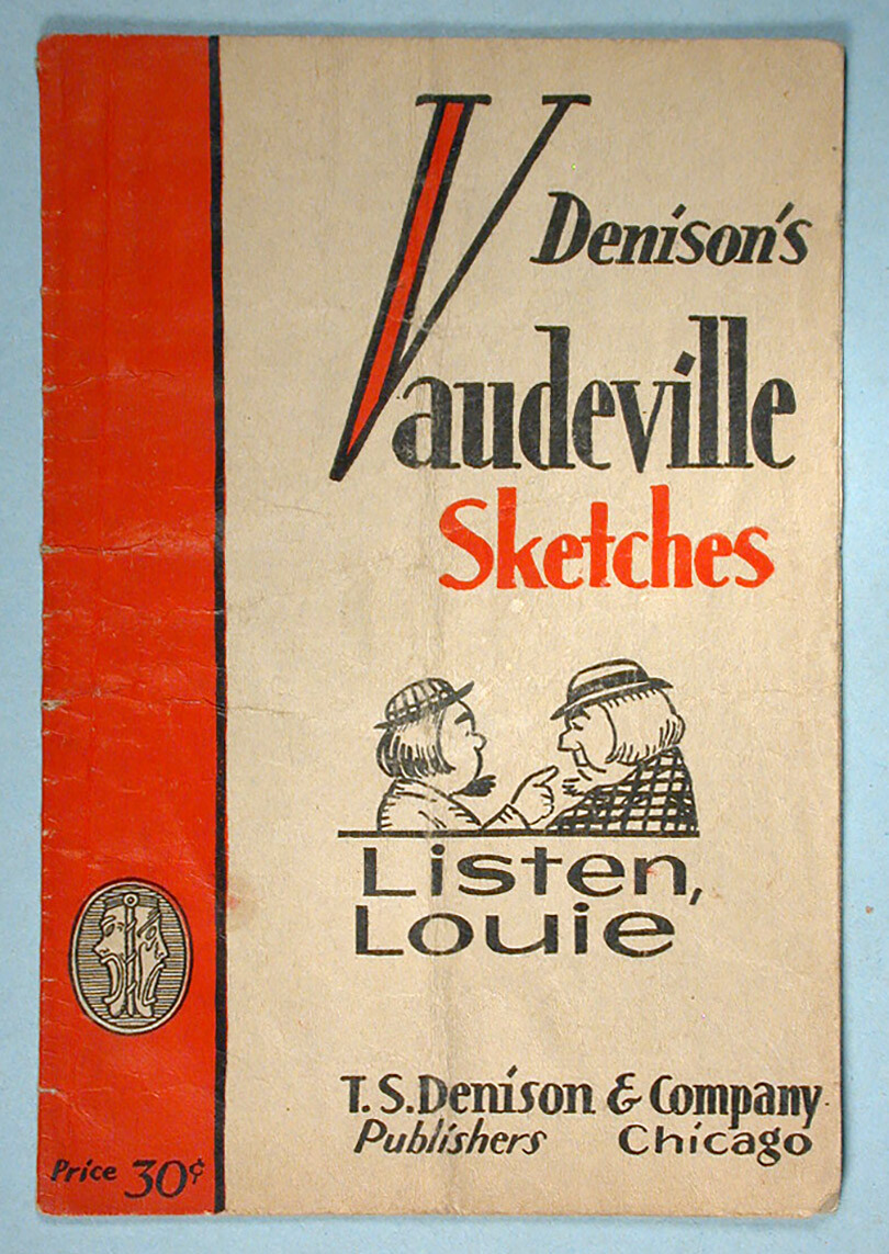 1927 Denison's Vaudeville Sketches Booklet Early Stage Performance ...