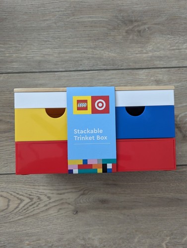 LEGO - Stackable Trinket Box - Yellow Blue Red TARGET EXCLUSIVE ...
