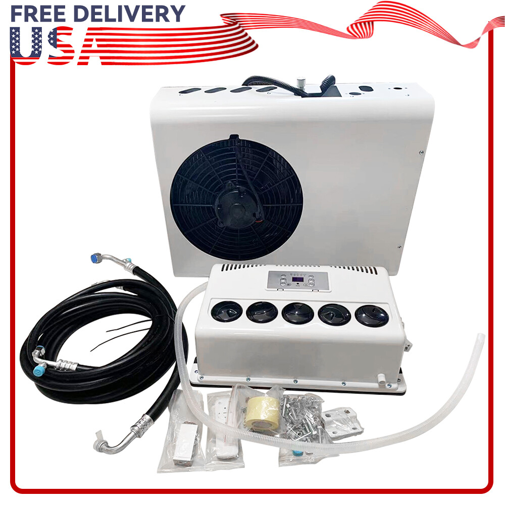 12V Camper RV Air Conditioner Kit Rooftop Trailer Electric AC Unit Cool ...