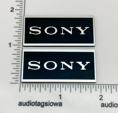Sony SS-3100 Speaker Grill Badges Pair Custom Made Incised Laminated ...