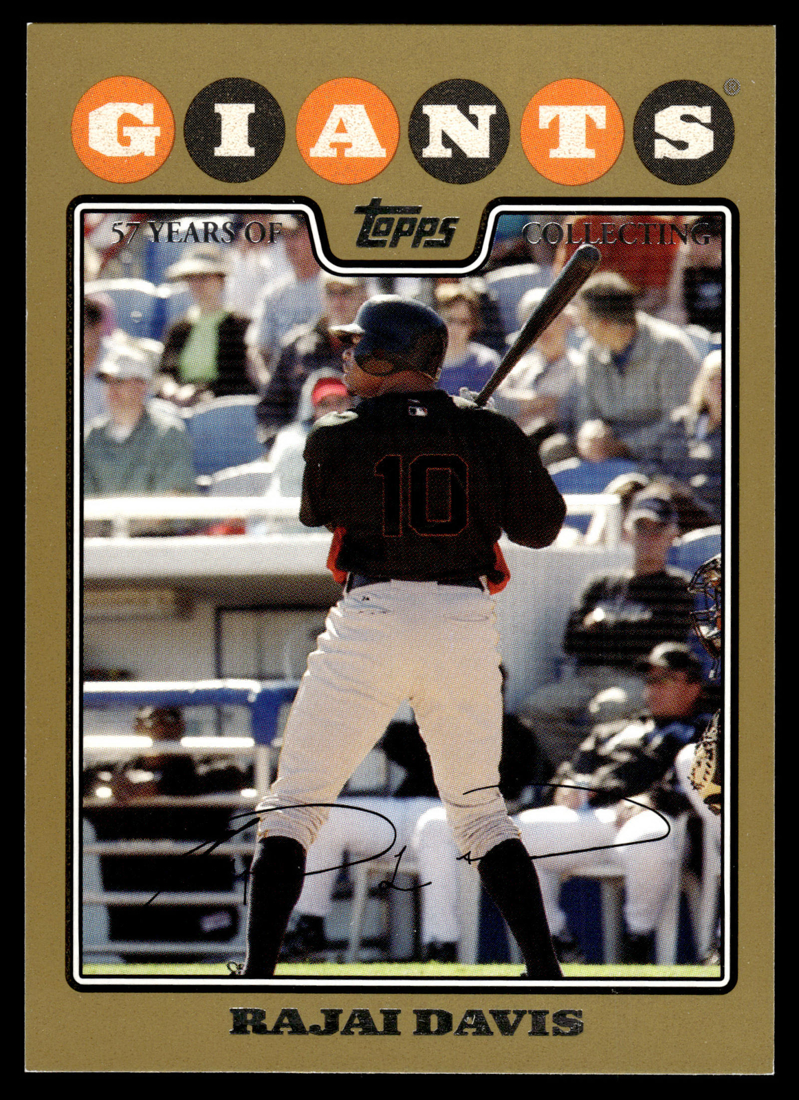 2008 Topps Gold Rajai Davis SN2008 #646 San Francisco Giants 24B | eBay