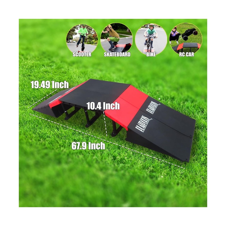 PLATPORTS Skateboard Ramp Bike Ramp Skate Ramp RC Ramp BMX Ramp RC Car ...