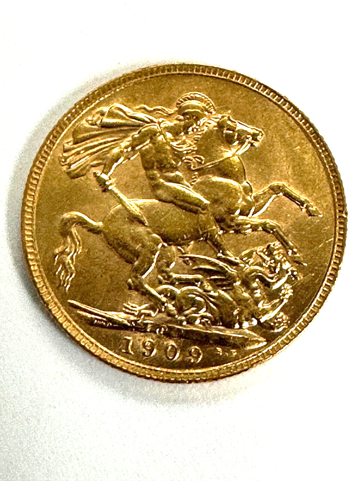 1909 Edward VII Great Britain Full Soverein 22K Gold 7.9g Coin | eBay