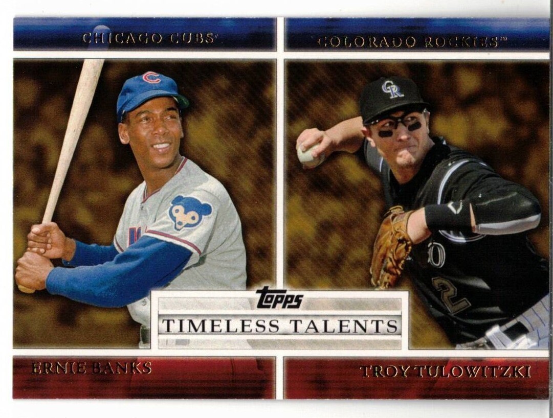 Ernie Banks/Troy Tulowitzki 2012 Topps Timeless Talents | eBay