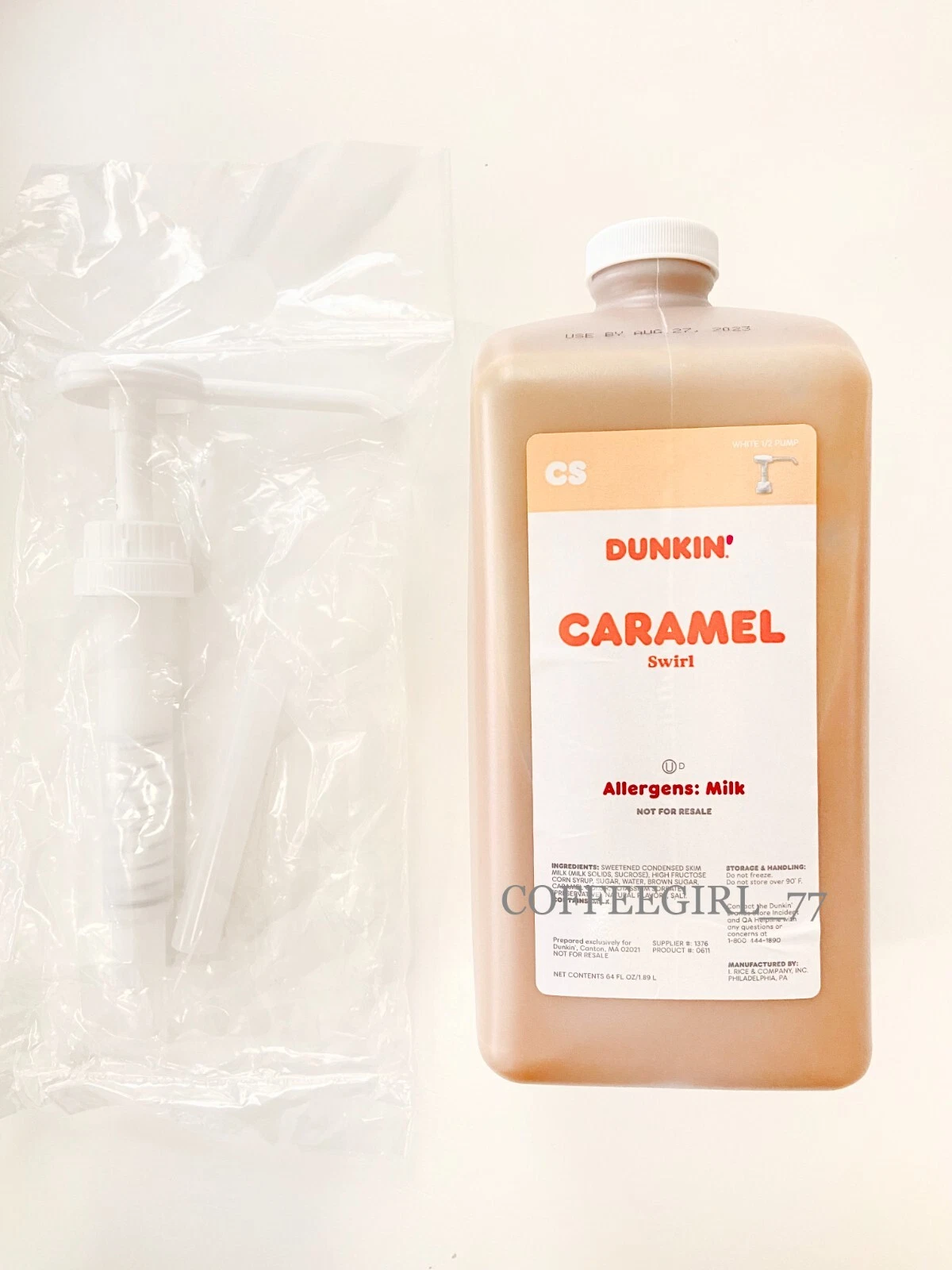 Dunkin Donuts Candy Swirl Syrup 64 oz. Pump Jar Ghana Ubuy