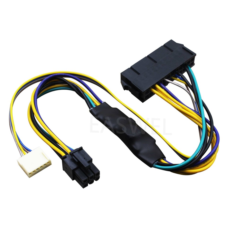 ATX 24-Pin to 6-Pin PCI-E PSU Power Adapter for HP Elite 8100 8200 8300 ...