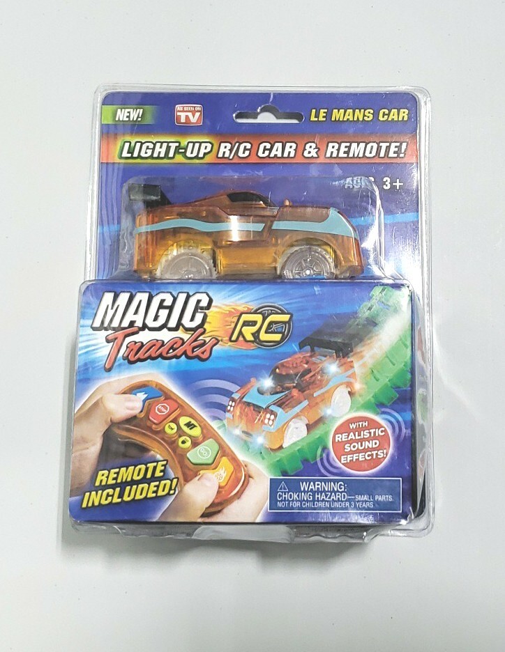 RARE! Magic Tracks RC FIRE TRUCK and LE MANS CAR Remote Control Turbo ...