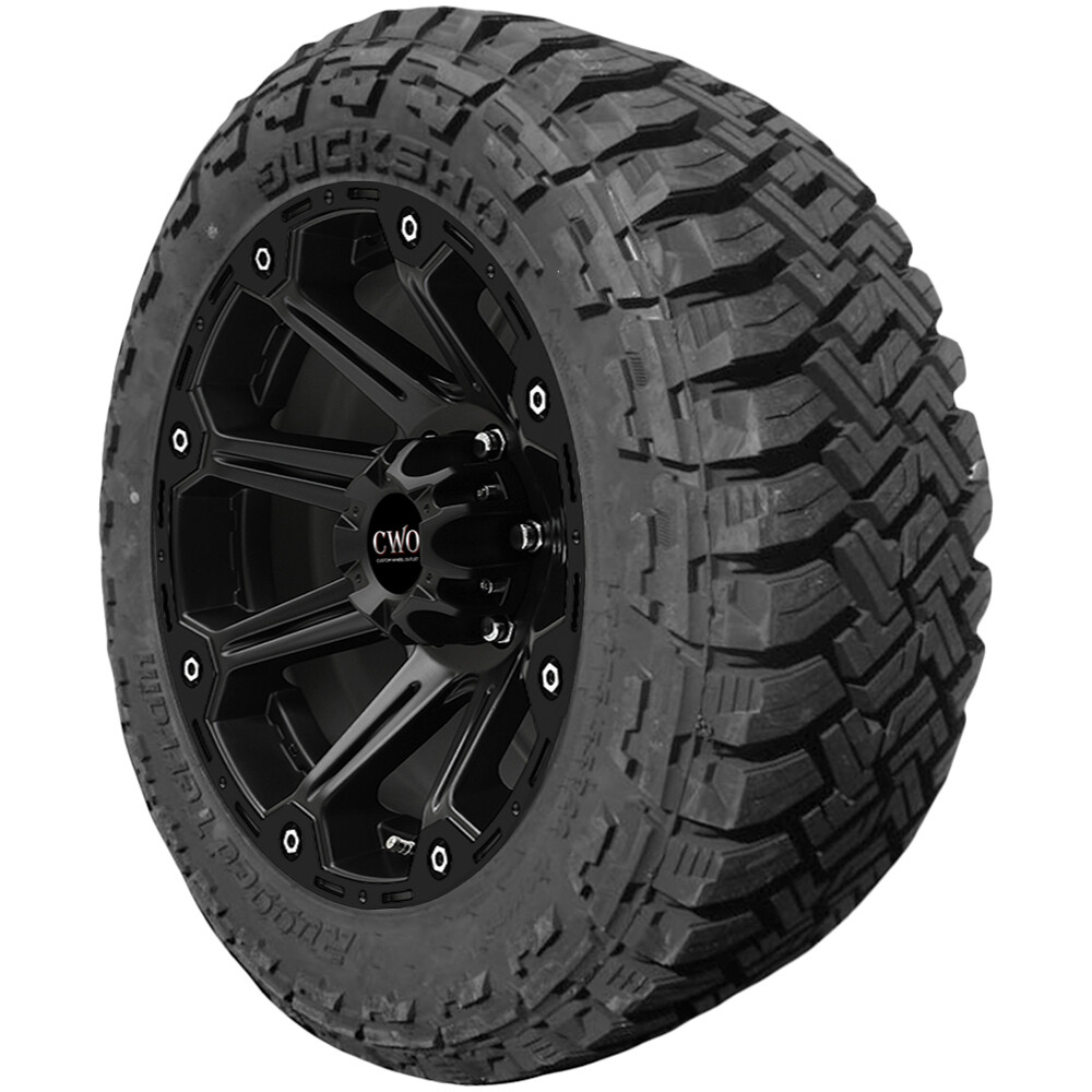 35x12.50R18LT Buckshot Rugged Terrain 123R LRE Black Wall Tire | eBay