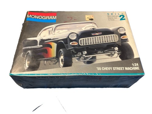 Sealed Monogram 1955 Chevy Street Machine Car Model Kit 1/24 scale No ...
