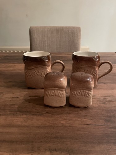 Carlton Ware Hovis Loaf Brown Bread Shaped 3D Cups, Salt And Pepper ...
