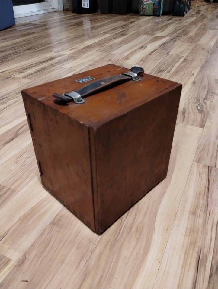 WW2 Japanese Type 92 Aircraft Aviation Compass Wooden Storage Case Only ...