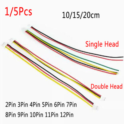 SH1.0mm Terminal Connection Wire 2P to 12P Single/Double Head 10/15 ...