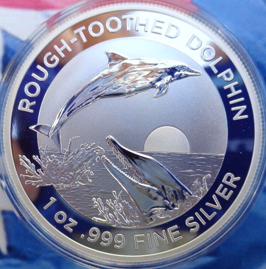 2023 Australian ROUGH-TOOTHED DOLPHIN $1 BU coin .9999 ultra fine ...