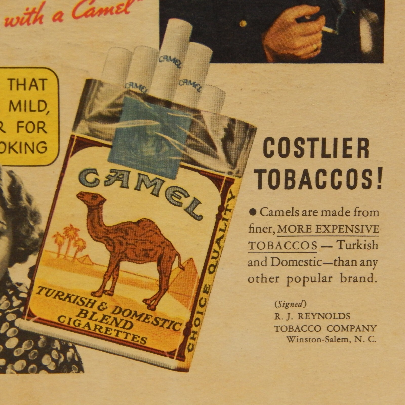 CAMEL CIGARETTES R. J. REYNOLDS TOBACCO CO ADVERTISEMENT 1935 | eBay
