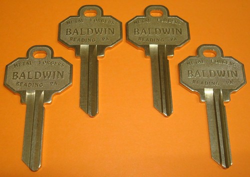 🔑 4 Brand New UNCUT BALDWIN 6 PIN KEY BLANKS Model BAL8336152 (4 Keys ...
