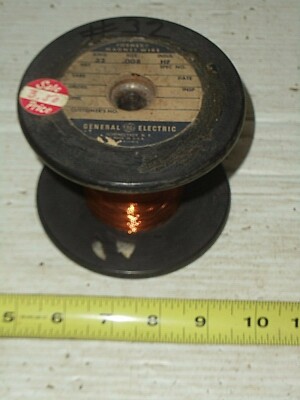 Vintage Spool of Formex Magnet Wire Train Track accessory Bare Wire ...