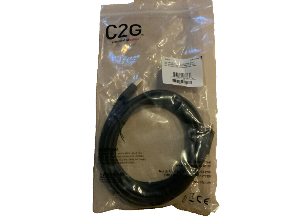 Cables 2 Go C2G 28833 USB 3.0 USB-C ® to USB-A 10ft (M/M) Cable 3A ...