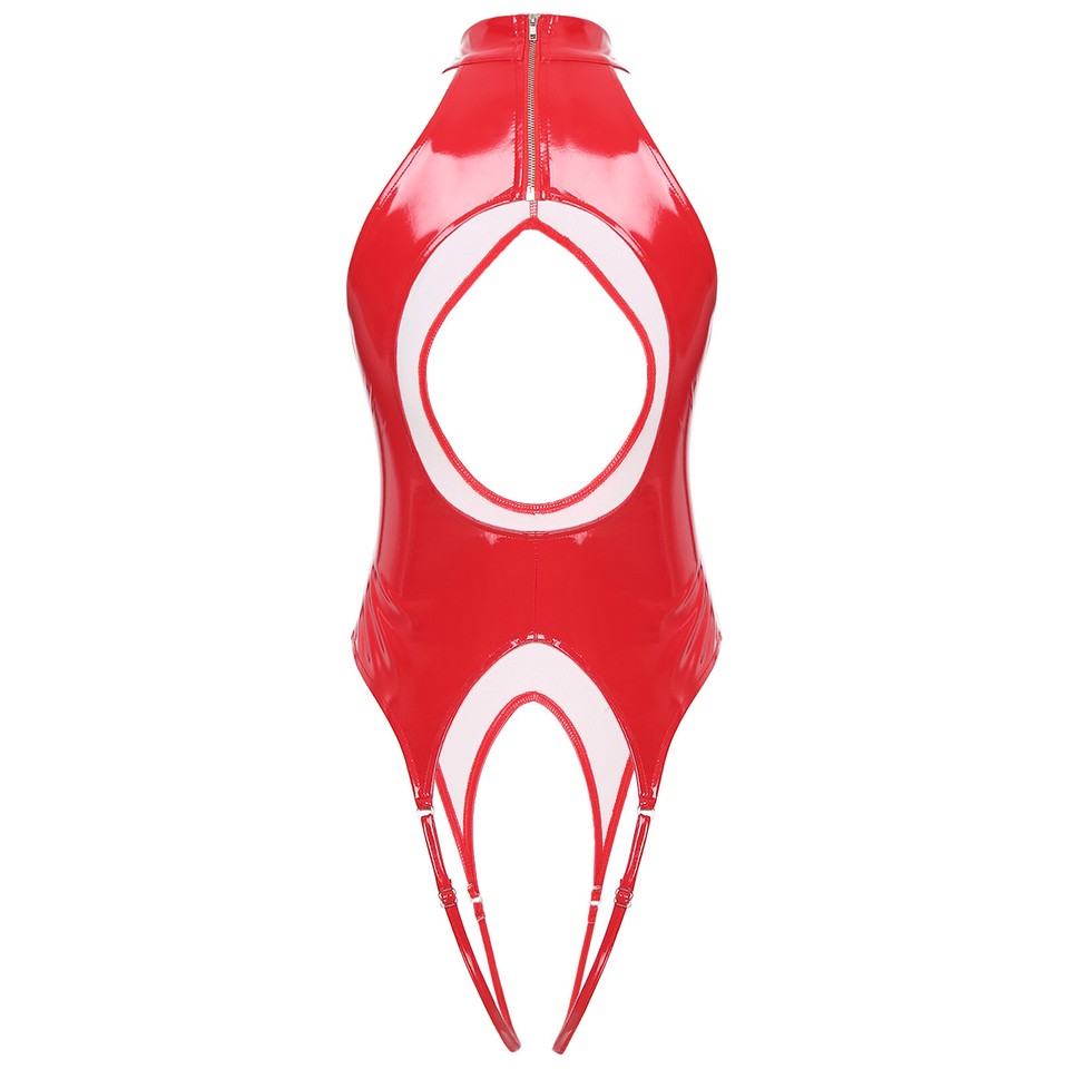 Womens Jumpsuit Catsuit Sleepwear Sleeveless Bodysuit Teddy Leotard ...