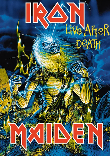 IRON MAIDEN Live After Death POSTER HUGE 3x5 Ft Fabric Banner Tapestry ...