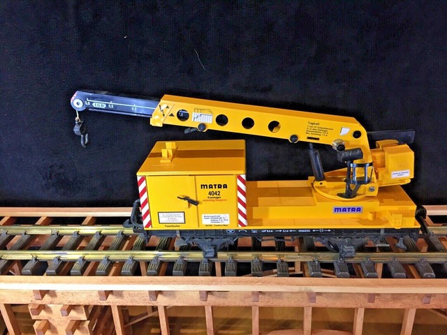 LGB G Scale 4042 Matra Construction Crane Car for sale online | eBay