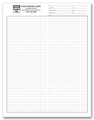 204 Graph Papers Standard 1/4" Single Sheets 8 1/2 x 11" QTY 500 | eBay