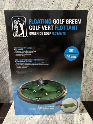 New Pga Tour 39 " Floating Golf Green Chipping 5 Targets 3 Balls ...