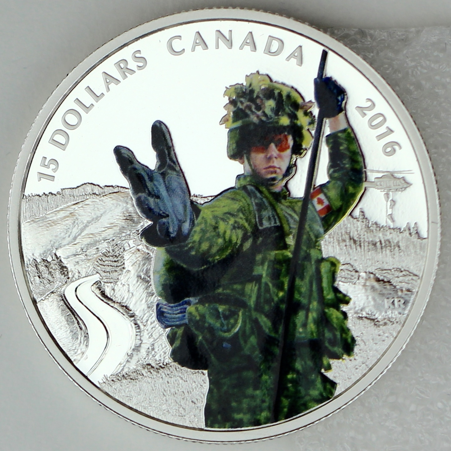 Canada 2016 $15 National Heroes: Military, 99.99% Pure Silver Color ...
