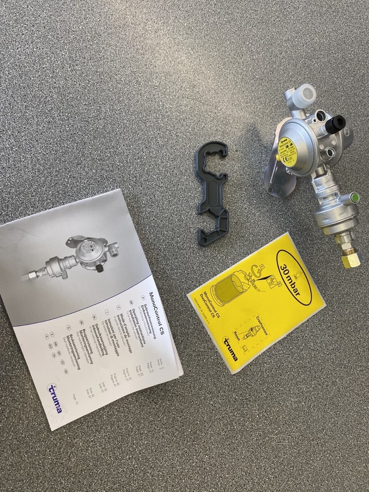 Truma MonoControl Crash Safe Motorhome Gas Regulator with Elbow 10mm ...