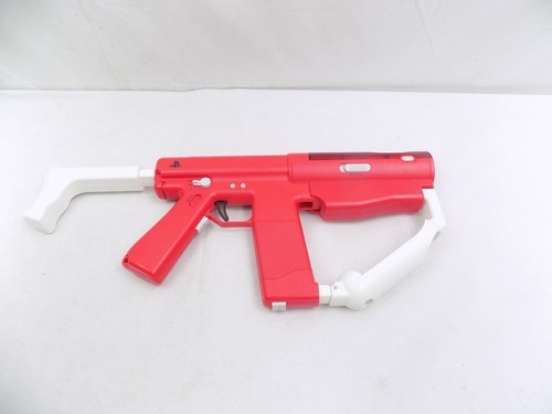 PlayStation 3 PS3 Move Sharp Shooter Gun Red / White | eBay Australia