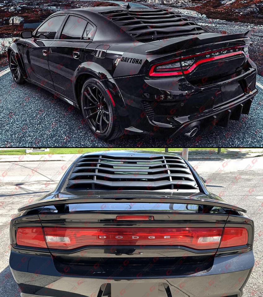 For 11-23 Charger R/T SRT Hellcat 2pc Style Rear Window Windshield ...