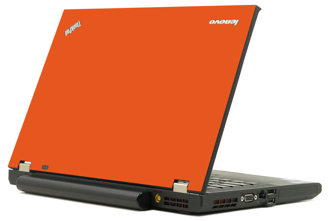 ORANGE Vinyl Lid Skin Cover Decal fits IBM Lenovo ThinkPad T520 W530 ...