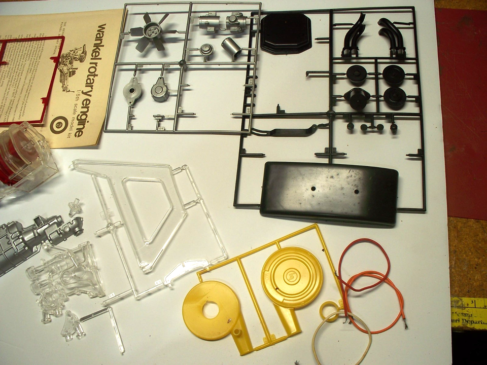 Vintage WANKEL ROTARY ENGINE Model Kit ENTEX Model #8201 1/5 Scale | eBay