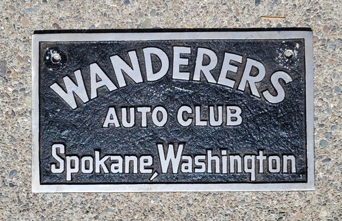 Vintage Street Hot Rod Club Plaque Plate WANDERERS Auto Club SPOKANE | eBay