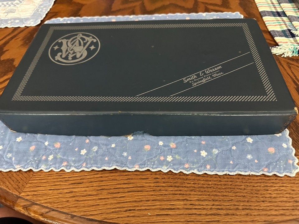 NICE VINTAGE SMITH&WESSON S&W MODEL 41 BLUE CARDBOARD TWO PIECE BOX 5 1 ...