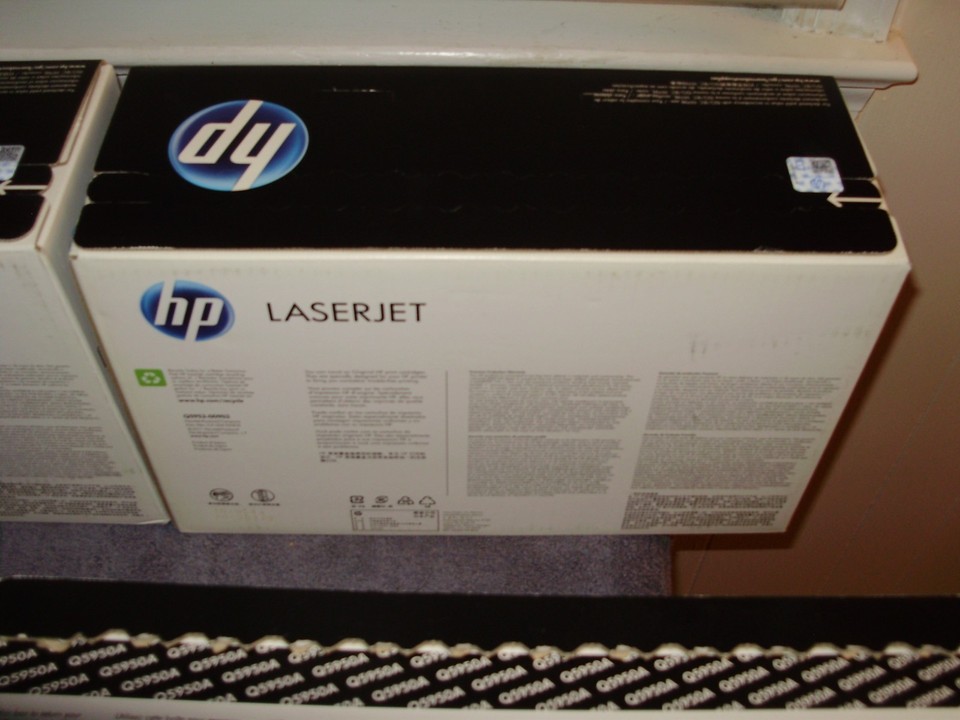 (NEW) HP 643A TONER SET/ BLACK (NEW) open box MAGENTA new CYAN new ...
