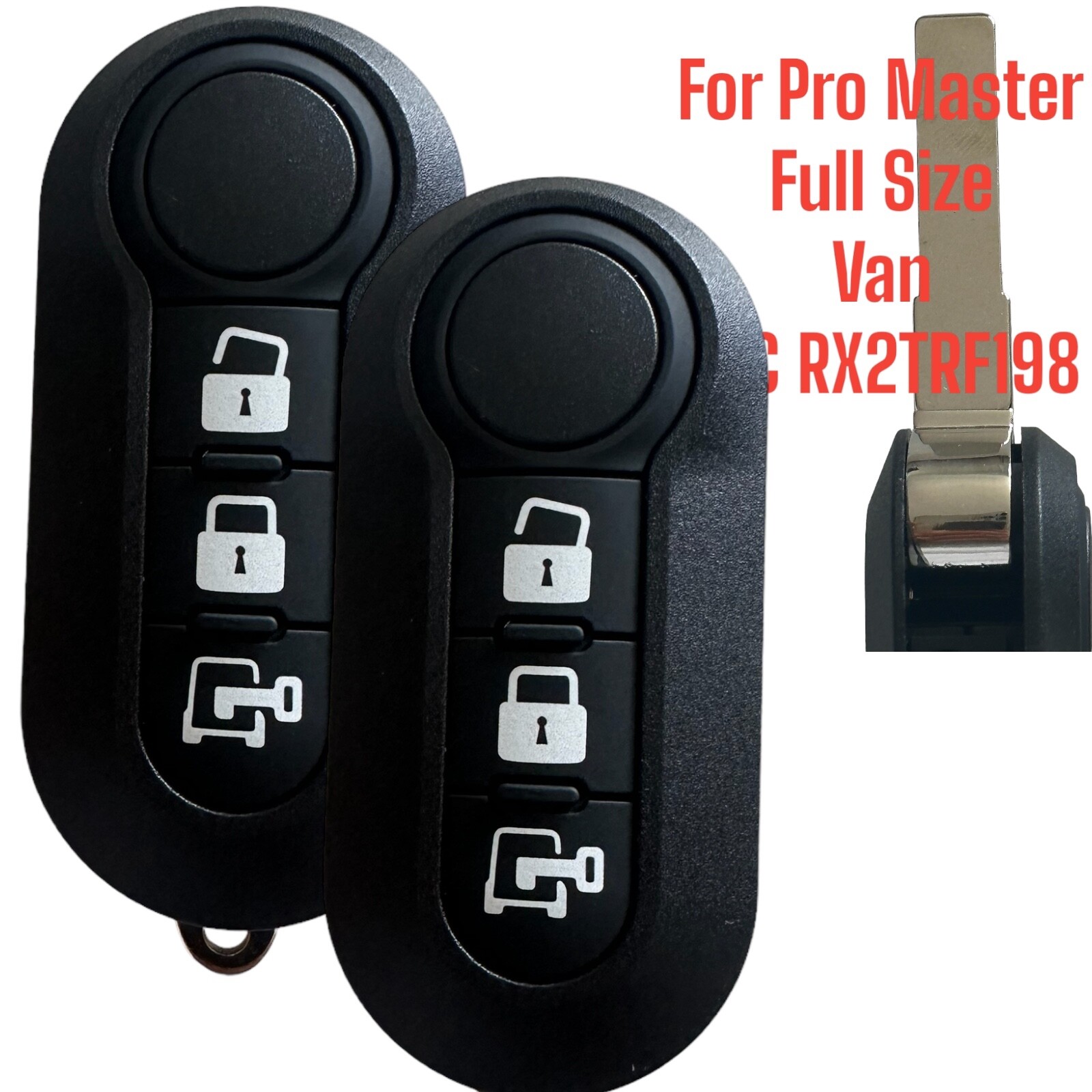 2 For 2015 2016 2017 2018 2019 Replacement Dodge Ram Promaster Remote ...