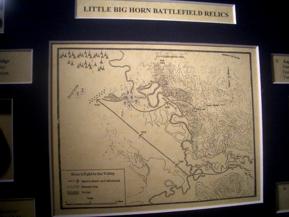 1876 BATTLE of LITTLE BIGHORN (CUSTER): Beautifully FRAMED RELIC ...