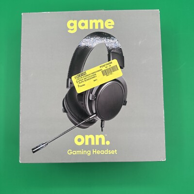 Onn Gaming Headset PC & MAC Compatible Adjustable Headband & Mic ...