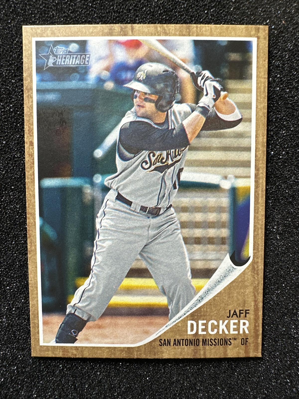 JAFF DECKER #100 2011 Topps Heritage Minor League Edition Rookie ...