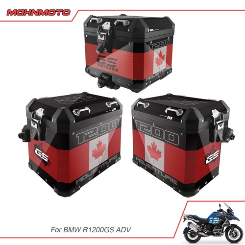 For 2004-2019 BMW R1200GS ADV Tail Top Side Box Protector Cover Decal ...