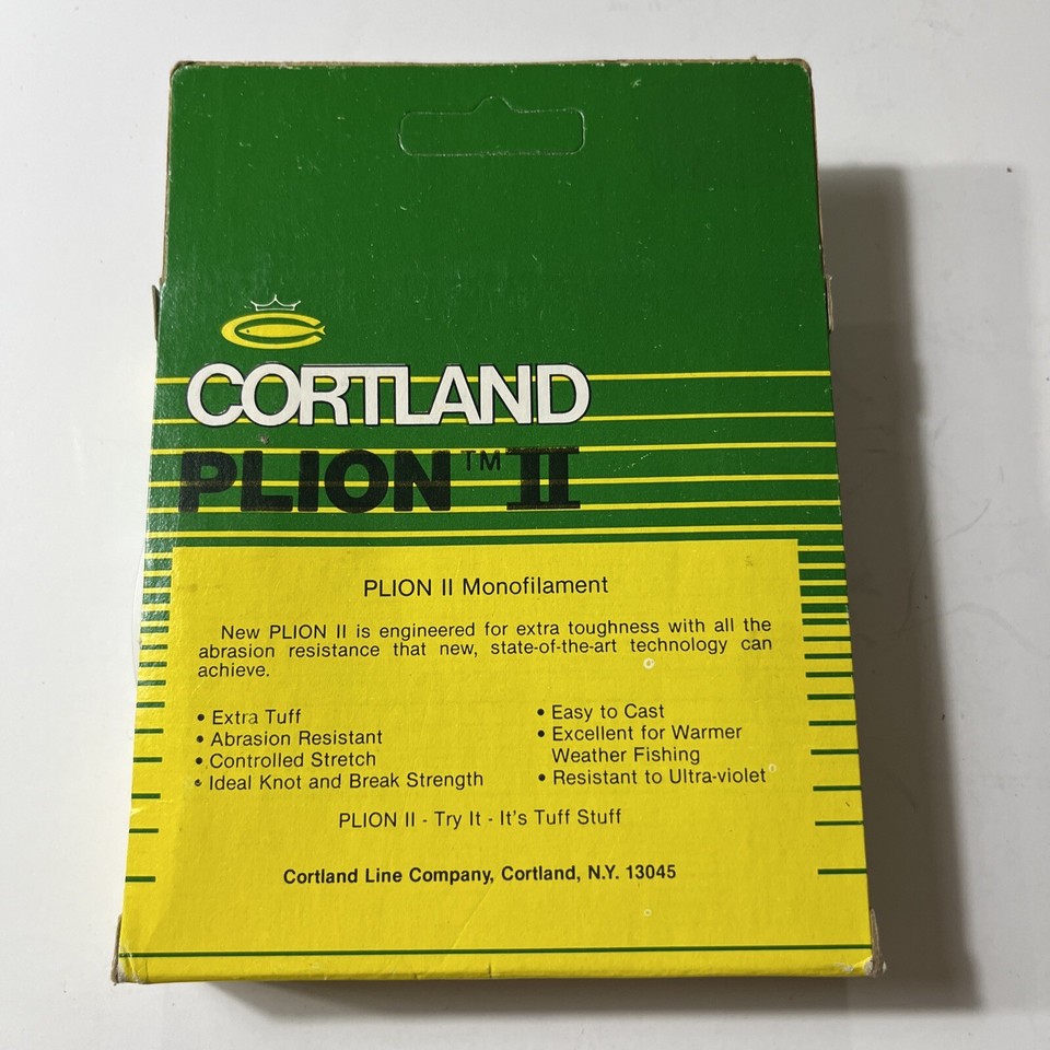 Vintage Fishing Line (New) Cortland Plion II 220yd/12lb | eBay