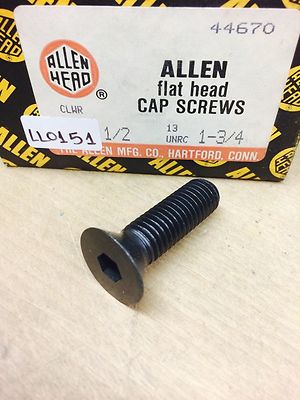 1/2-13 X 1-3/4 FLAT HEAD CAP SCREW 10 PCS ALLEN #44670 (LL0151-1) | eBay