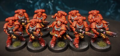 Blood Angels Infernus Squad painted Warhammer 40k Primaris Space ...