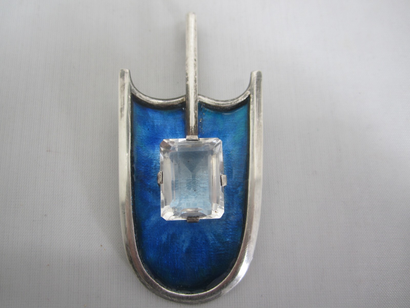VINTAGE DAVID ANDERSEN STERLING SILVER CRYSTAL & BLUE… - Gem