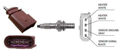 Post Cat Lambda Sensor for VW Passat 1.6 ALZ 2000-2005 Petrol Saloon ...