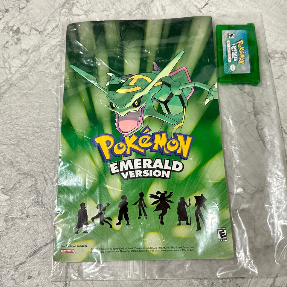 Sealed NOT FOR RESALE: Pokemon Emerald Version (Nintendo Game Boy ...