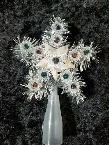 Star Tree toppers for miniature/small trees with 11 multi lights. Gold ...