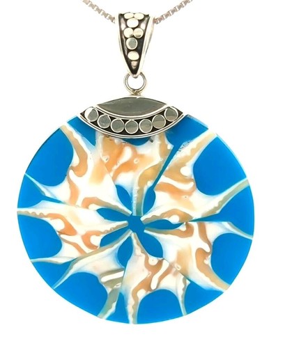 Video Samuel B Behnam BJC Natural Shell 925 Sterling Silver Necklace ...