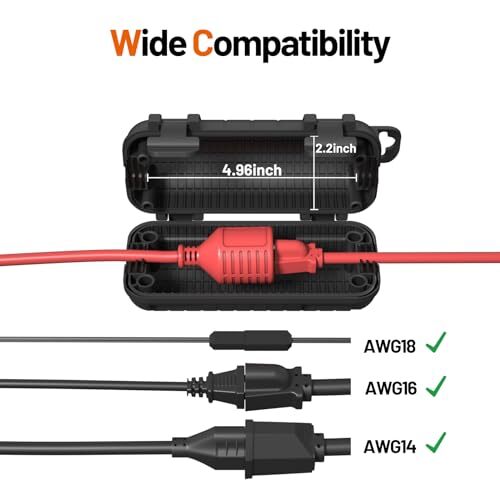 2 Pack Extension Cord Cover Outdoor, Cord Connector Protector IP54 ...